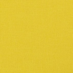 Petromila 3dílná sedací souprava s poduškami světle žlutá textil