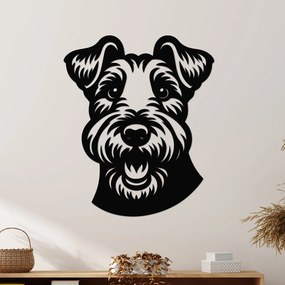 dřevo života Dřevěná dekorace psa Welsh Terrier Zvolte rozměr (cm): 50x60, Zvolte barvu dekoru: Černá