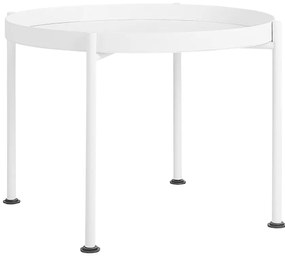 Nordic Design Bílý kovový konferenční stolek Nollan II 60 cm