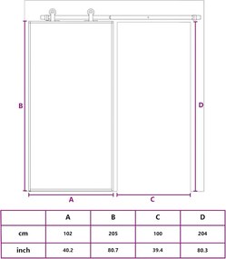 vidaXL Marketos Posuvné dveře ESG sklo a hliník 102 x 205 cm černé