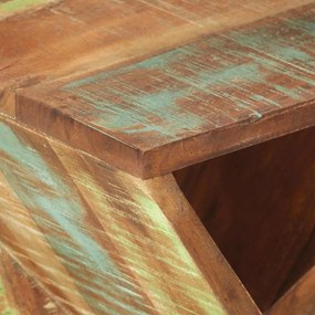 Odkládací stolek 35 x 35 x 55 cm masivní recyklované dřevo 337995