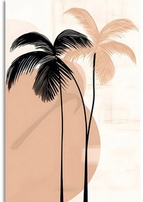 Obraz abstraktní botanické tvary palmy Varianta: 60x90