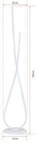 Designová stojanová lampa Delilah 120 cm vícebarevná