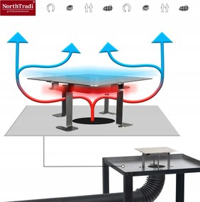 TRENDIE Udírna XXL dřevěná s kovovou střechou