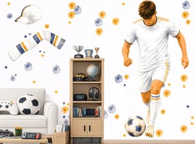 Fotbalista Real Madrid úpravy na přání sportovní samolepky na zeď arch 37 x 75 cm