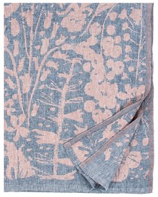 Lněný ručník Villiyrtit, borůvkovo skořicový, Rozměry  95x180 cm