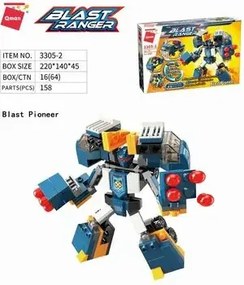 Qman Blast Ranger 3305-2 Bombový Strážce / Stavebnice / 158 dílků / od