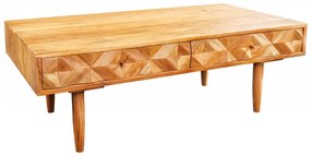 Přírodní dřevěný konferenční stolek Alpine