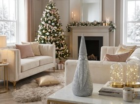 Vánoční dekorace SILVER SANTA 23 cm, stříbrná