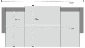 Sedací souprava HILMAR červená - DREAM VELVET 202.10