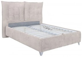 Čalouněná postel ASTERIX - béžová 180 × 200 cm