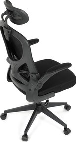 Ergonomická kancelářská židle ALEXANDRE - černá síťovina