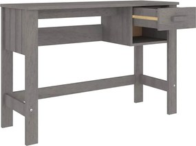 Psací stůl HAMAR světle šedý 110 x 40 x 75 cm masivní borovice 340459