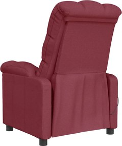 Masážní křeslo vínové textil 289809