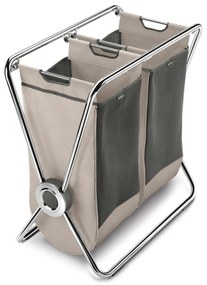 Simplehuman - Koš na prádlo, 75x42x74 cm, hnědá/ocel LT1009