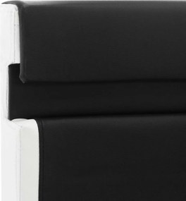 Rám postele s LED světlem černý umělá kůže 90 x 200 cm 280302