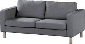 Potah na pohovku IKEA  Karlstad 2-místná, nerozkládací, krátký barva šedá látka pletený vzor