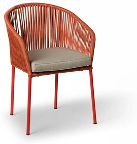 Bonami Sada 2 červených zahradních židlí Selection Trapani 2. jakost