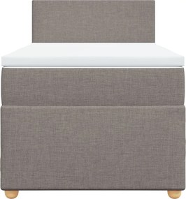 Box spring postel s matrací taupe 100 x 200 cm textil 3288888
