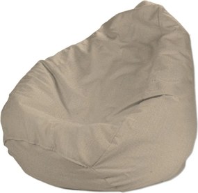 Sedací vak barva béžová látka pletený vzor