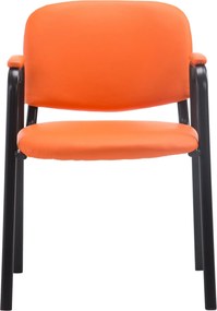 Konferenční židle Ken PRO umělá kůže – oranžová