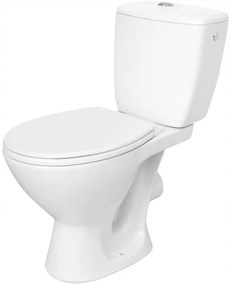 Cersanit Kaskáda, kombi wc se splachováním 3/6l, horizontální odpad + sedátko s polypropylenu, bílá, K100-206