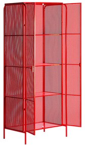 Skříň verta 70 x 180 cm červená MUZZA