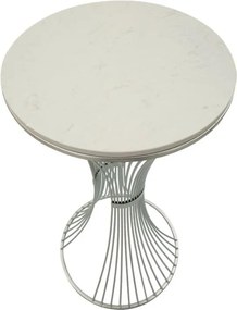 Designový odkládací stolek Zaibunissa 50 cm stříbrný
