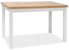 Jídelní stůl ADAM | 100 x 60 cm Barva: dub sonoma / bílý mat