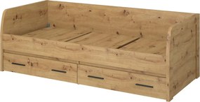 Postel 2s/90x200 s roštem dub artisan Ayson