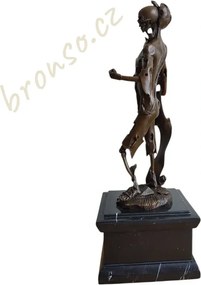 Smrt – Memento Mori  bronzová socha, historická umělecká dekorace se symbolickým významem