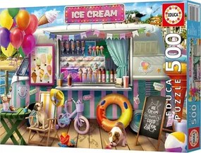 EDUCA Puzzle Zmrzlinový vůz / 500 dílků / 48 x 34 cm