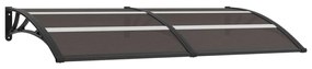 vidaXL Vchodová stříška černá 200 x 80 cm polykarbonát