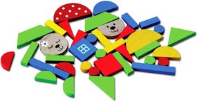 DETOA Puzzle medvědi magnetické  * DŘEVĚNÉ HRAČKY * dt12907