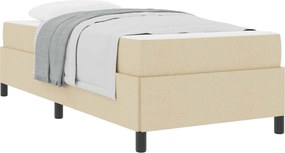 Postel s boxspringem Krémová 80 x 200 cm textil 3398820