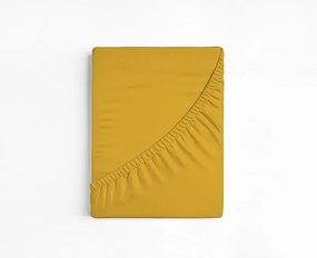 Matějovský napínací prostěradlo jersey s elastanem Medově žluté na matraci: 180 x 200 cm