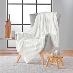Krémová deka z mikroflanelu 125x150 cm Mini Frosty – douceur d'intérieur
