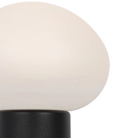 Stolní lampa černá včetně LED 3-stupňové stmívatelné dobíjecí - Louise