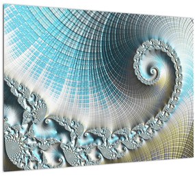 Obraz texturované spirály (70x50 cm)