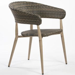 JUPITER Židle z uměného ratanu hliníkový rám