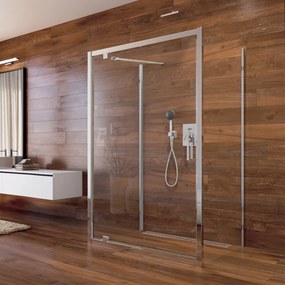 Mereo Lima sprchový kout obdélník pivot. dveře 2xboční stěna 100x90x100x190cm sklo Čiré 6mm ALU chrom CK87873K