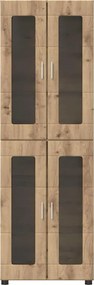 Vysoký bufet FLORIN 60 x 35 x 182 cm Artisanový dub 3397913