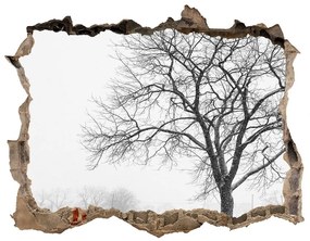 Wallmuralia Nálepka fototapeta 3D výhled Strom zima 95x64 cm