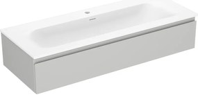 Mexen Orio koupelnová skříňka 120 cm s umyvadlem Vela, 1 zásuvka, šedá mat/bílá mat - 91A10-12023-1-BF62-W23M01