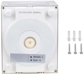 LED Venkovní nástěnné svítidlo LED/12W/230V 3000K IP65 bílá