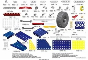 Merkur 1.1 Stavebnice vozidel / 256 dílů / 10 modelů / od 6let