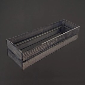 AMADEA Dřevěný obal s truhlíkem mořený, 61,2x19,6x15cm, český výrobek