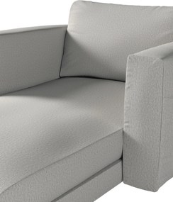 Potah na IKEA Norsborg šezlong s loketními opěrkami barva šedá látka pletený vzor