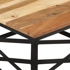 Konferenční stolek 68 x 68 x 35 cm masivní akáciové dřevo - Default Title