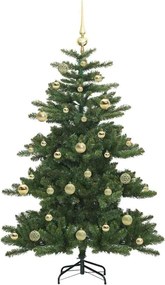 Umělý Skládací Vánoční Strom Zelená 150 cm PVC a ocel 3397657